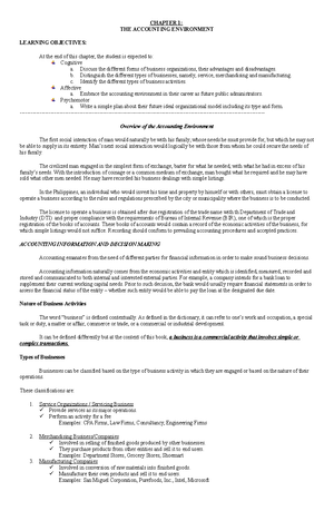 Basic Accounting Chapter 3 - CHAPTER 3 OVERVIEW OF THE ACCOUNTING CYCLE ...
