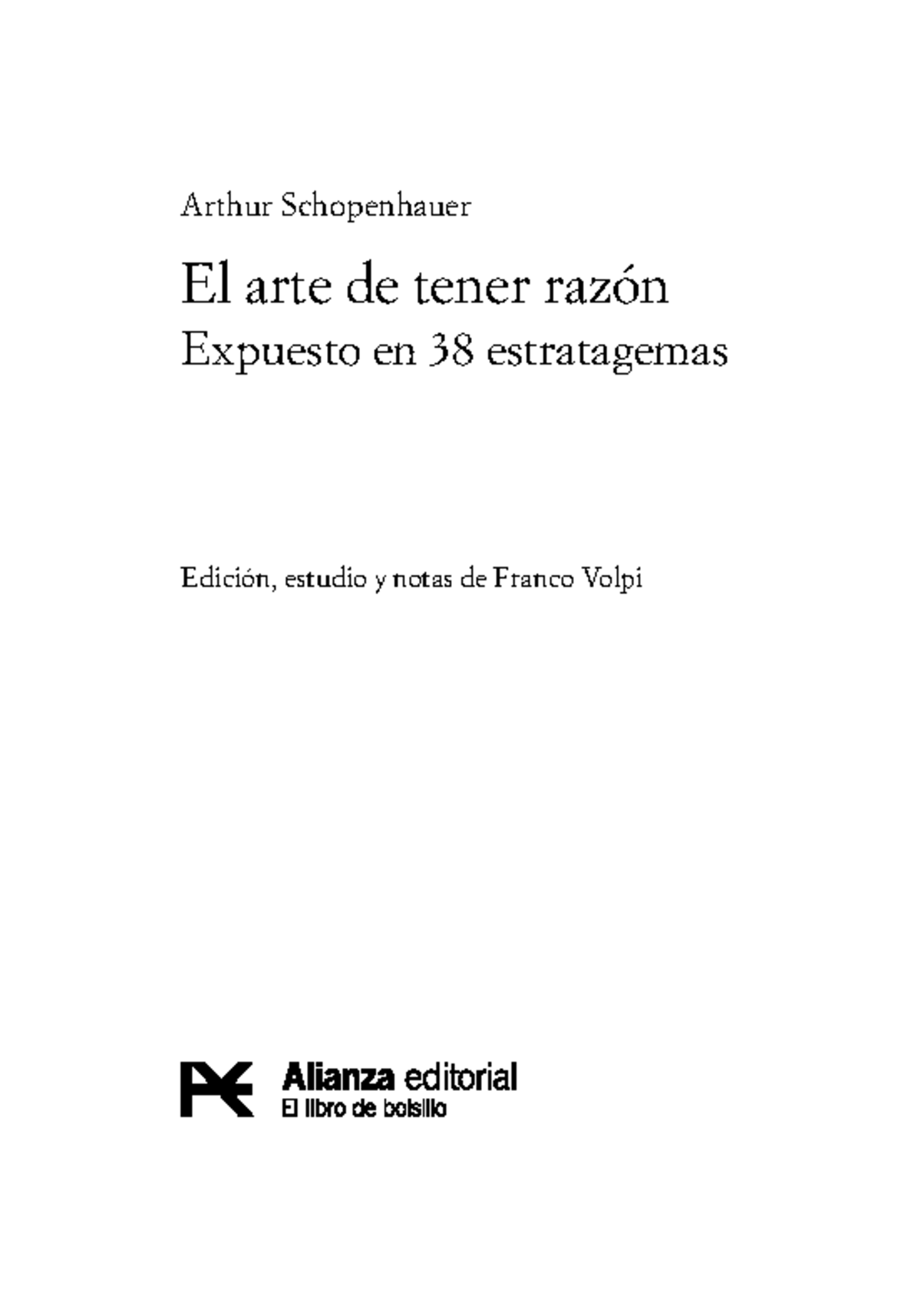 El-arte-de-tener-razon arthur shopenhauer - Arthur Schopenhauer El arte ...