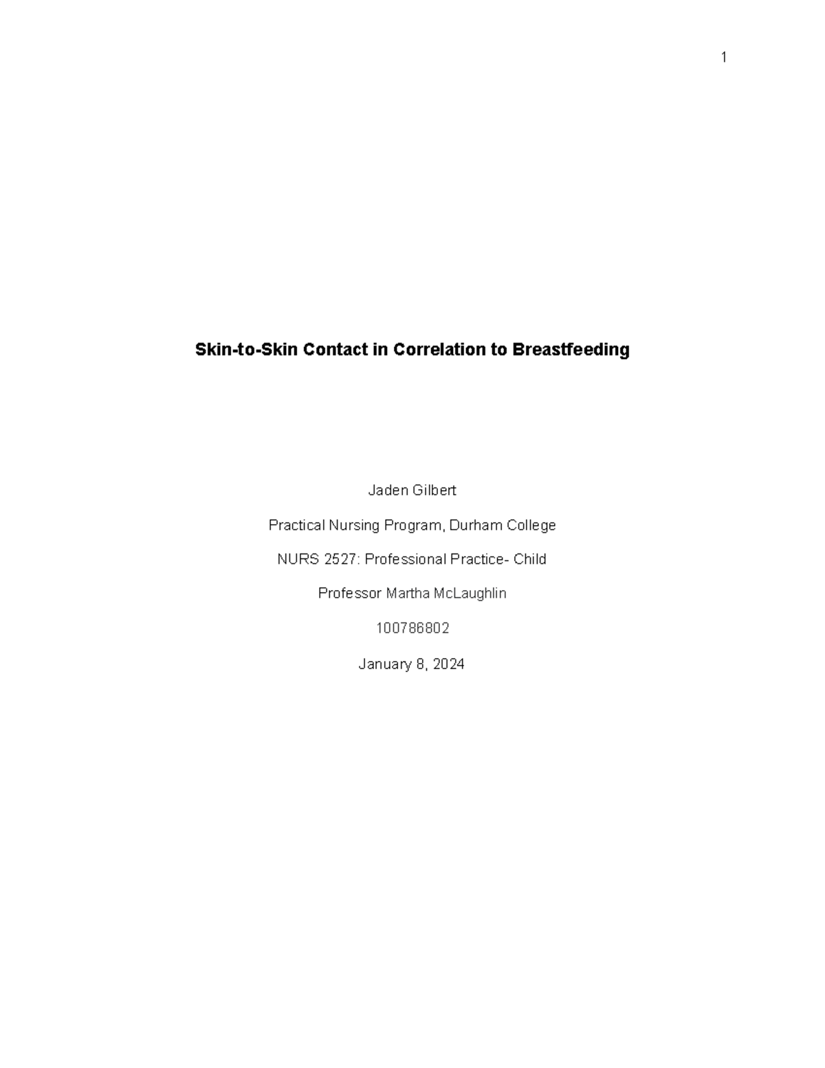 Skin to Skin Contact- Jaden Gilbert - Skin-to-Skin Contact in ...