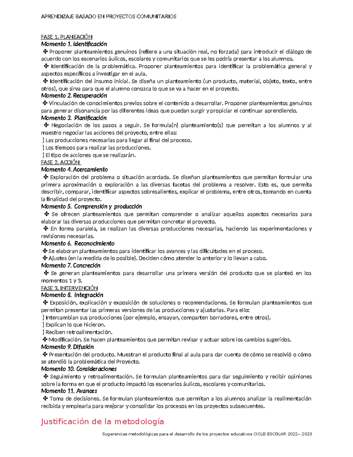 ABPC - proyecto - APRENDIZAJE BASADO EN PROYECTOS COMUNITARIOS FASE 1 ...