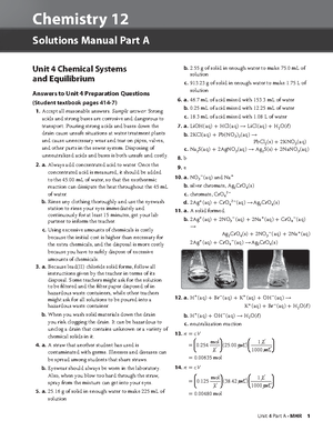 Bioinformatics and Computational Biology Solution - Also introduces statistical concepts and ...