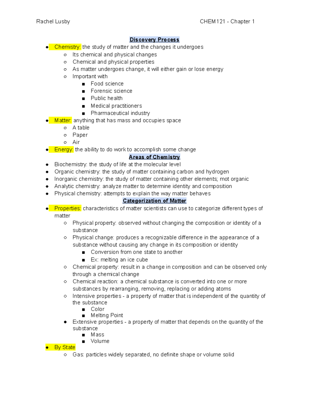 Chapter 1 - Rachel Lusby - Discovery Process Chemistry: the study of ...