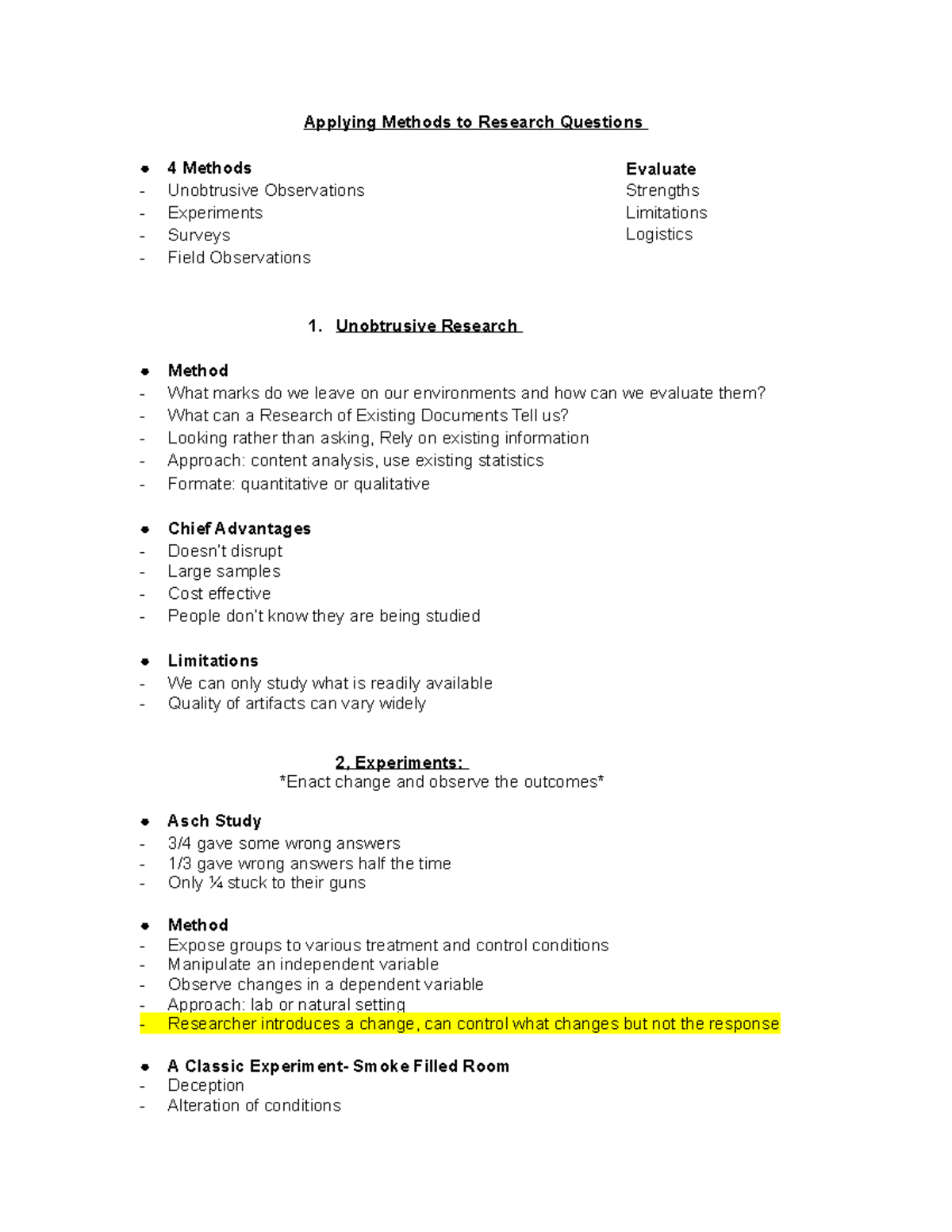 9 2 Intro Soc - Class Notes for 9/2/2022 - Applying Methods to Research ...