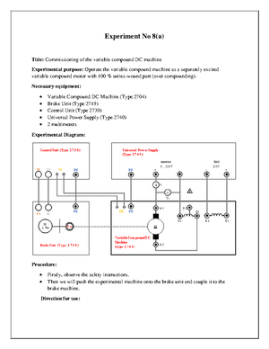 Experiment No 11 - lab - Experiment No 11 Title: Load characteristics ...