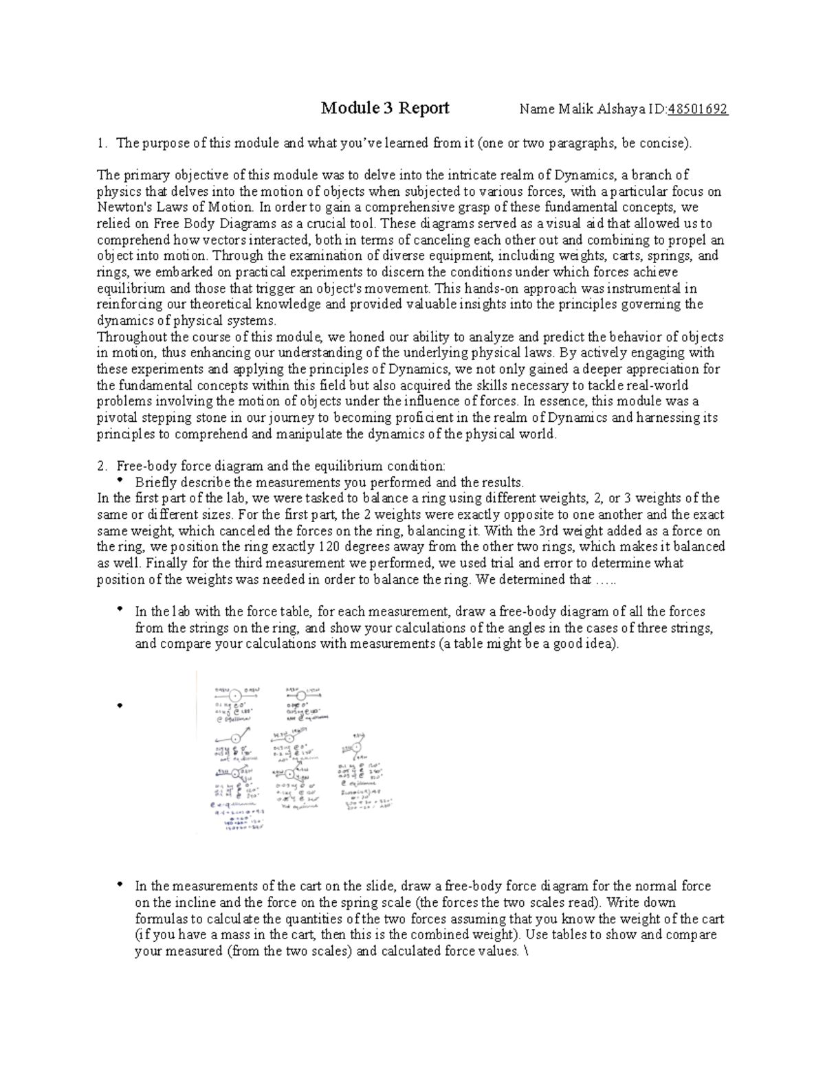 Report Module 3 - Module 3 Report Name Malik Alshaya ID: 48501692 1 ...