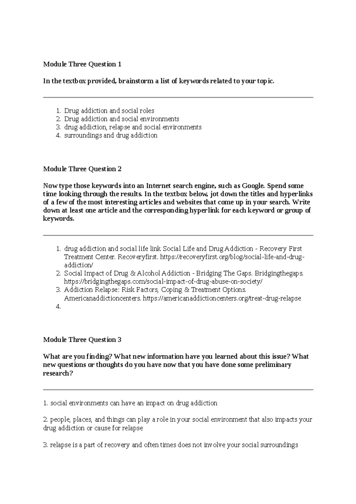 Summer Harris SCS 200 Applied Social Sciences - Module Three Question 1 ...