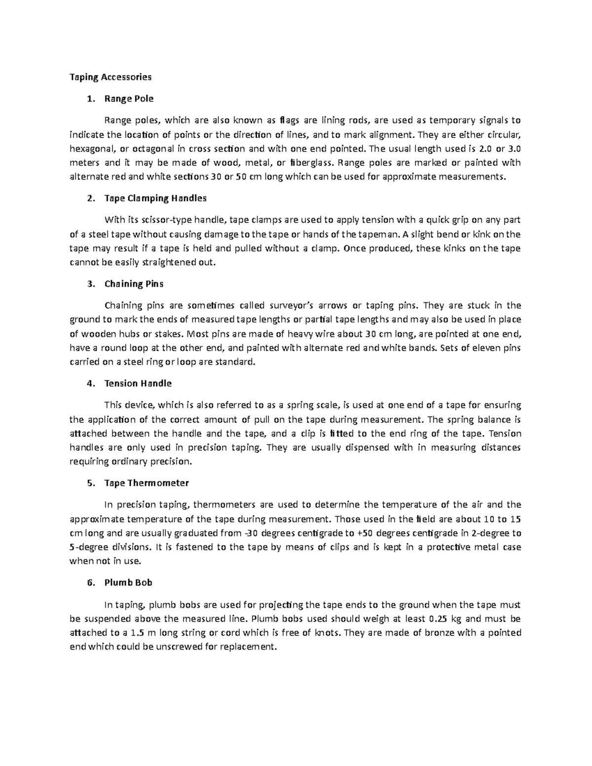 Taping Accessories - Taping Accessories Range Pole Range poles, which ...