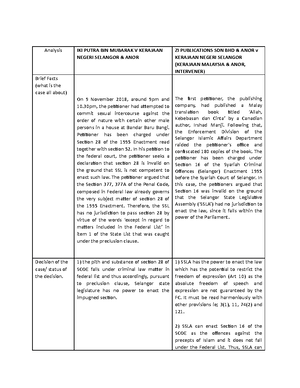 Example of Written Submission - IN THE HIGH COURT OF MALAYA IN KUALA ...