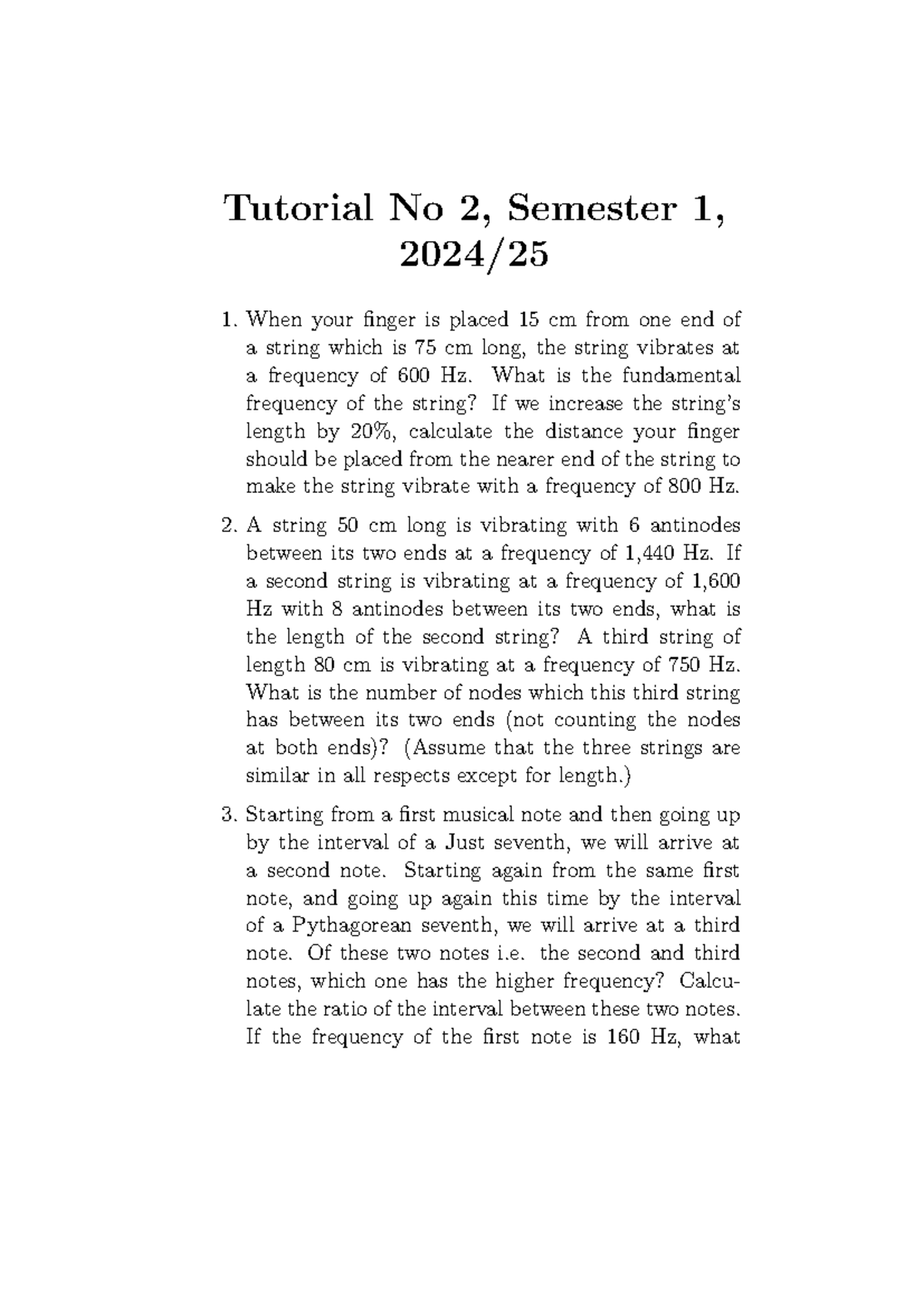 Tut2q25a - tutorial 2 - Tutorial No 2, Semester 1, 2024/ When your ...
