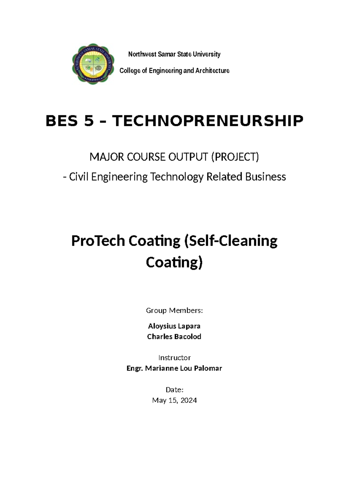 business-Protech - Northwest Samar State University College of ...