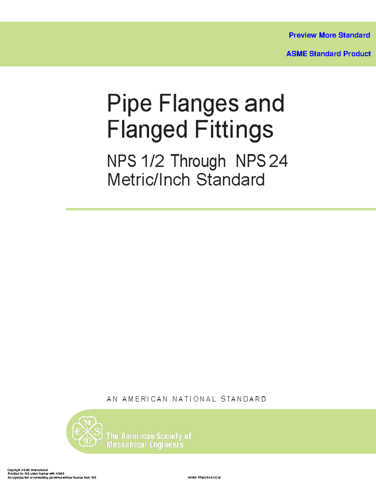 ASME-B16.5-2013 WWW - ASME B16- (R ev i s ion of ASME B16-2009) Pipe ...