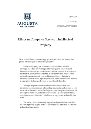 Ethics in Computer Science Chapter 5 (assignment) - DEWI IKA ...