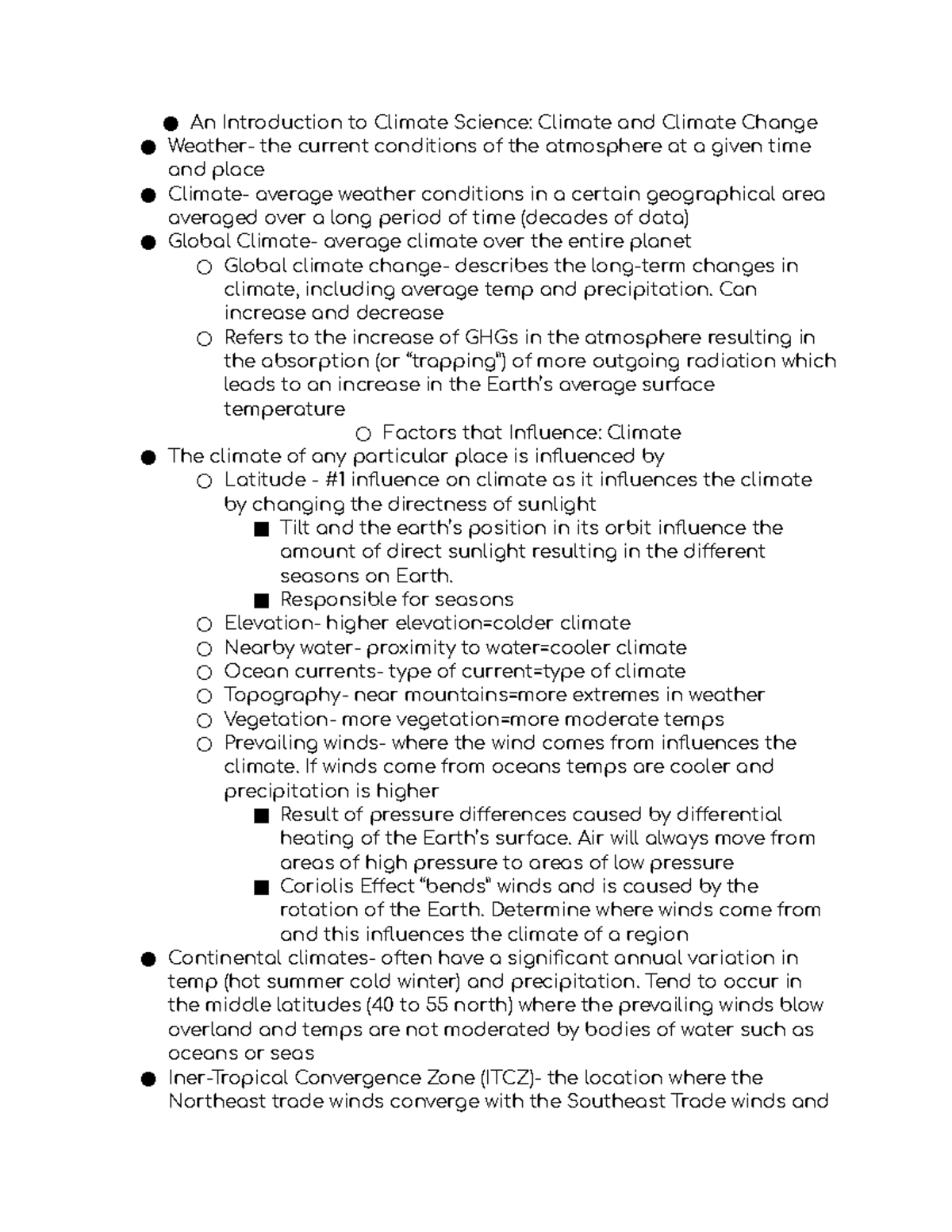 ( Notes) Module 13 Power Point - Global Climate Change - An ...