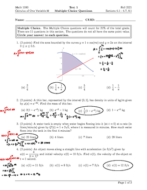 11p1 Taylor Polynomials notes - Math 1080 Calculus of One Variable II ...