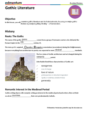 Guided Notes - The Victorian Era I - The Decline of the Victorian Era ...