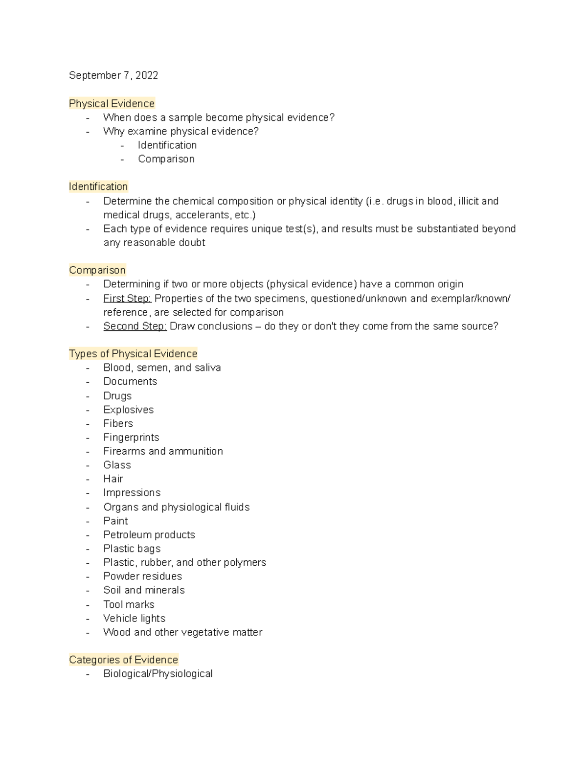 MMSC 2220 (Day 02) - Lecture Notes - September 7, 2022 Physical ...