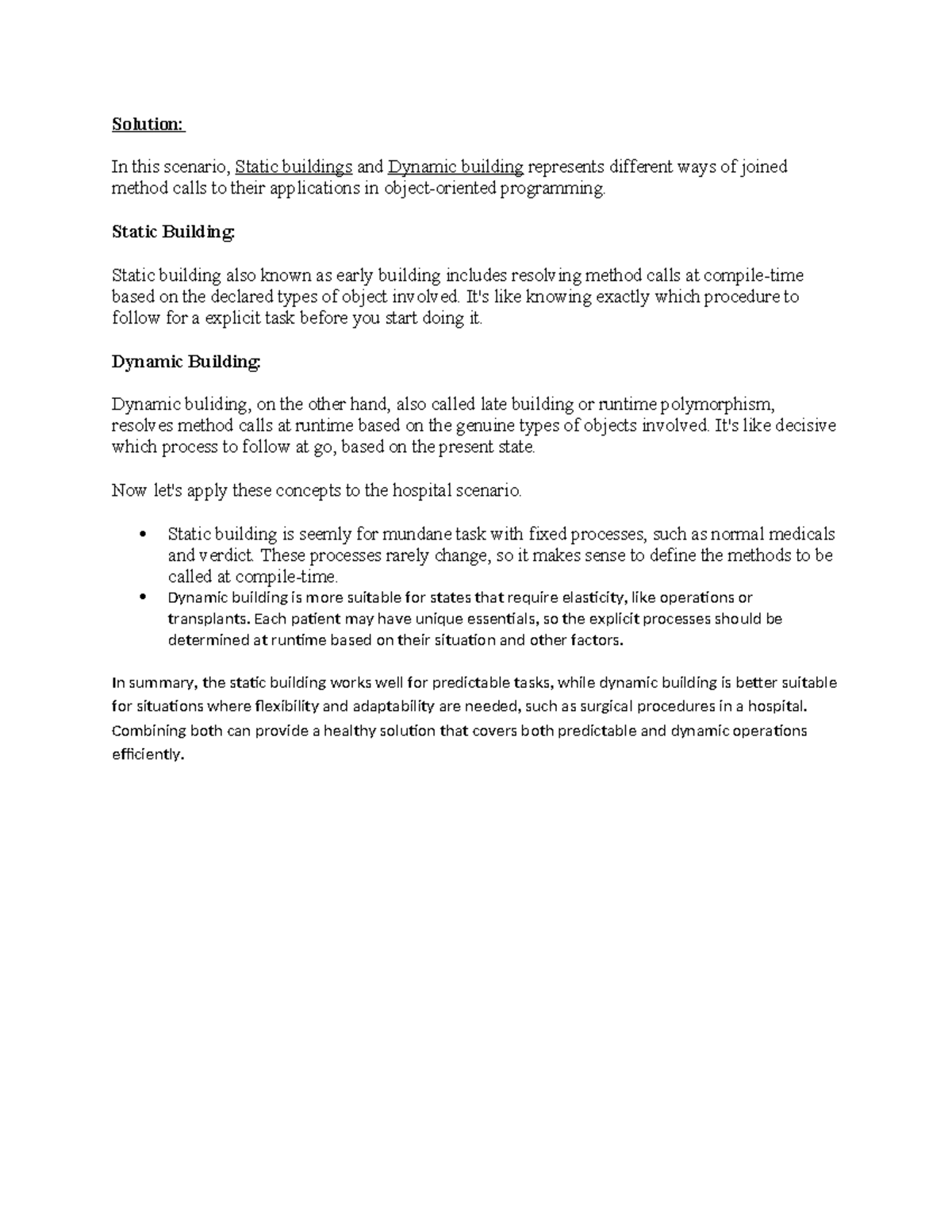 304 Gdb Gdb Solution In This Scenario Static Buildings And Dynamic Building Represents