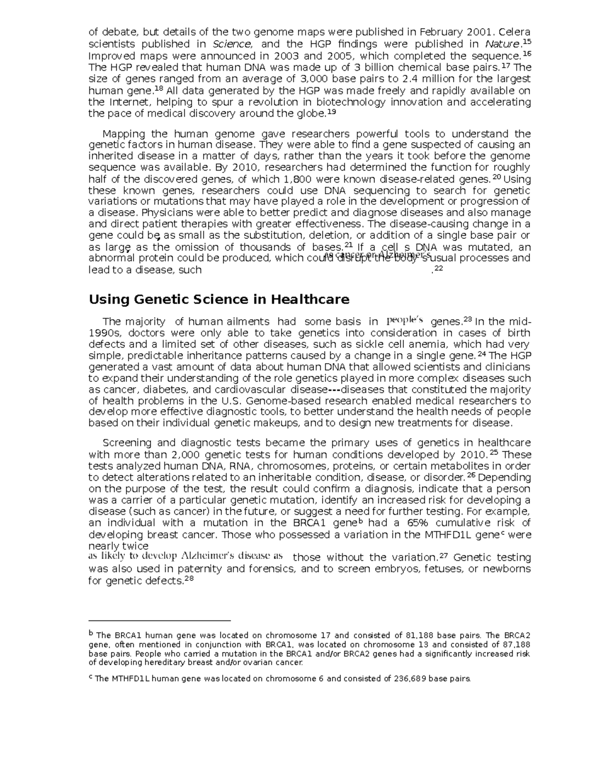 Gene Patents Case Study - 2 - of debate, but details of the two genome ...