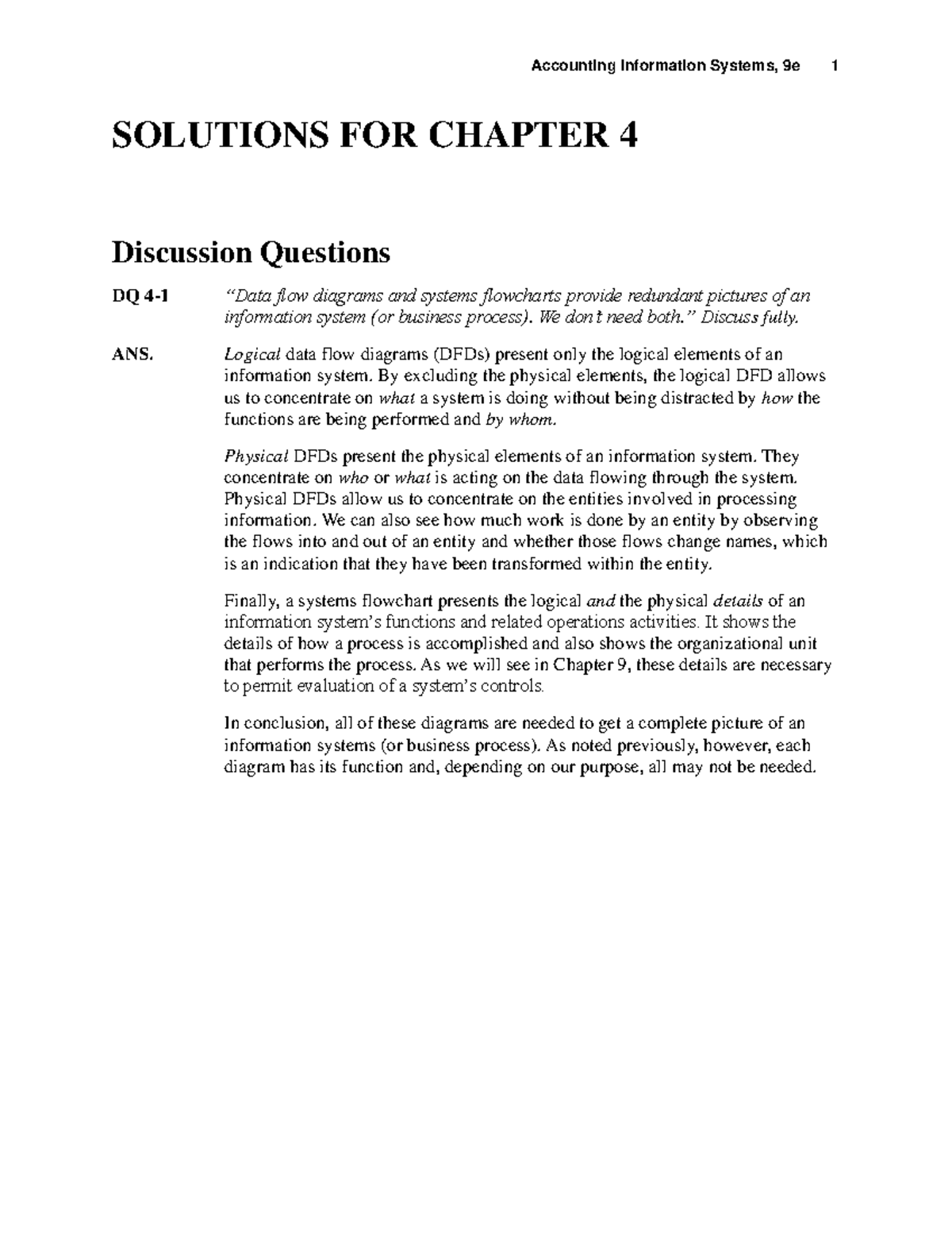 Chapter 4 Accounting Information System Tutorial Accounting