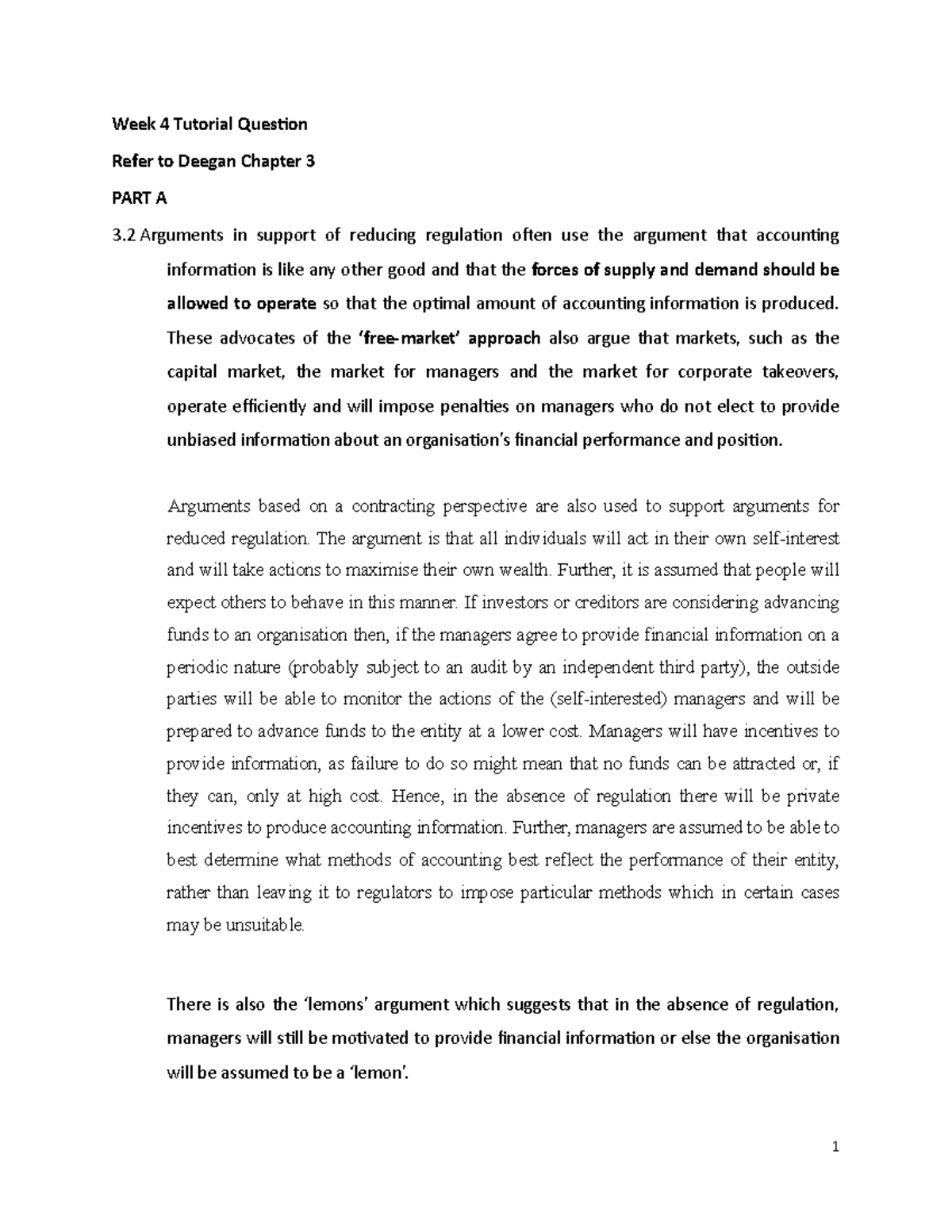 Week 4 Tutorial Solutions- AF301 MST S2 2015 F2F.pdf Pdf Docx- Lecture ...