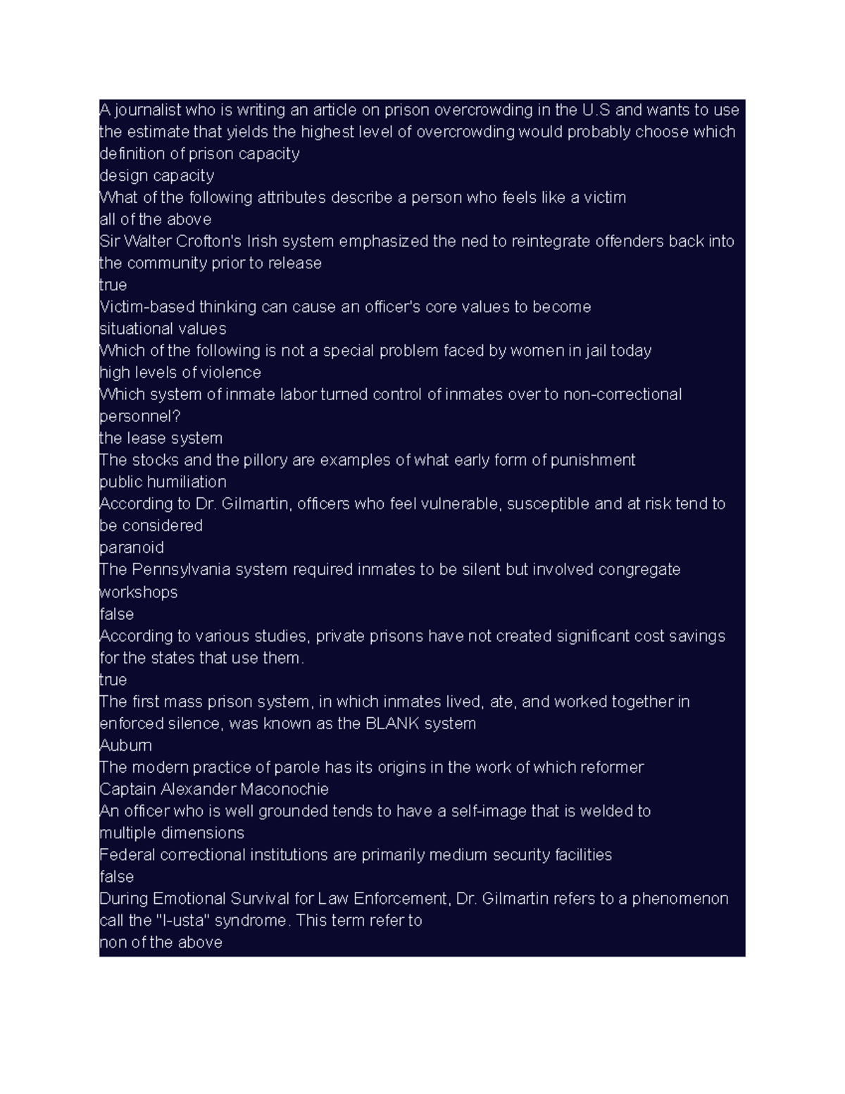 CJ 2 - practice materials - A journalist who is writing an article on ...