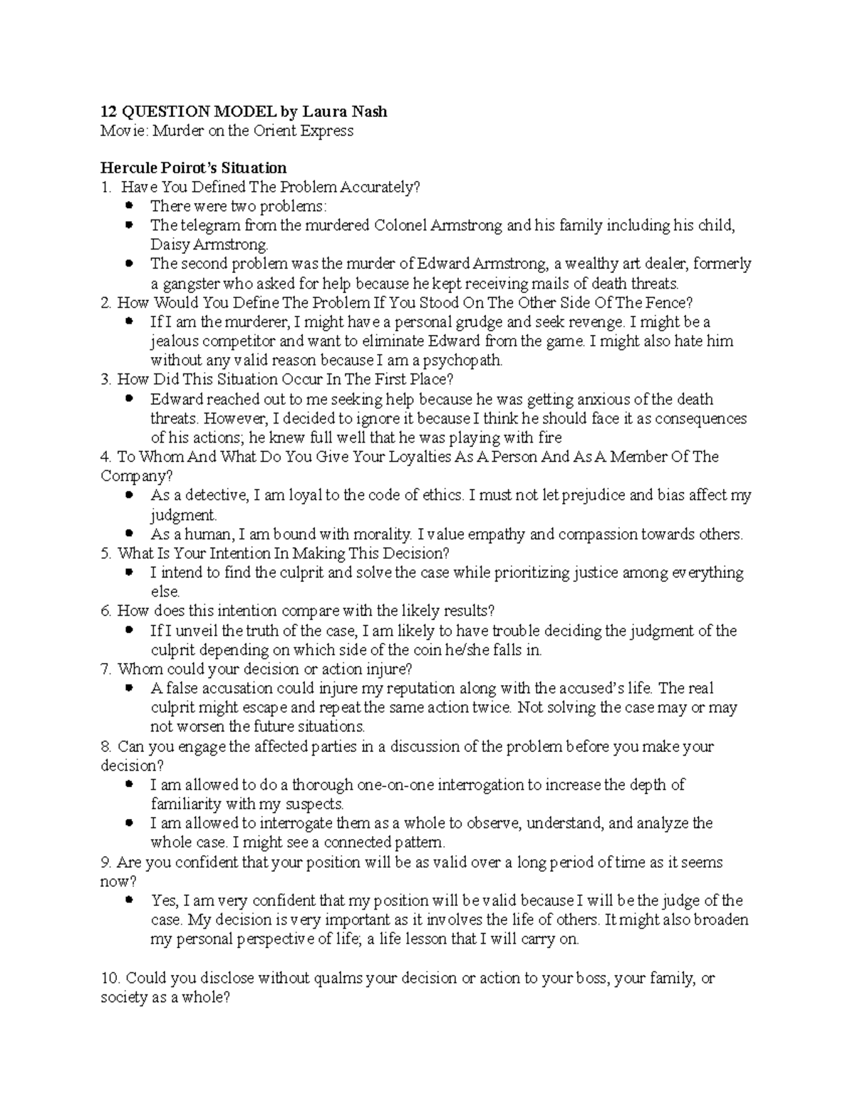 12 Question Model by Laura Nash - 12 QUESTION MODEL by Laura Nash Movie ...