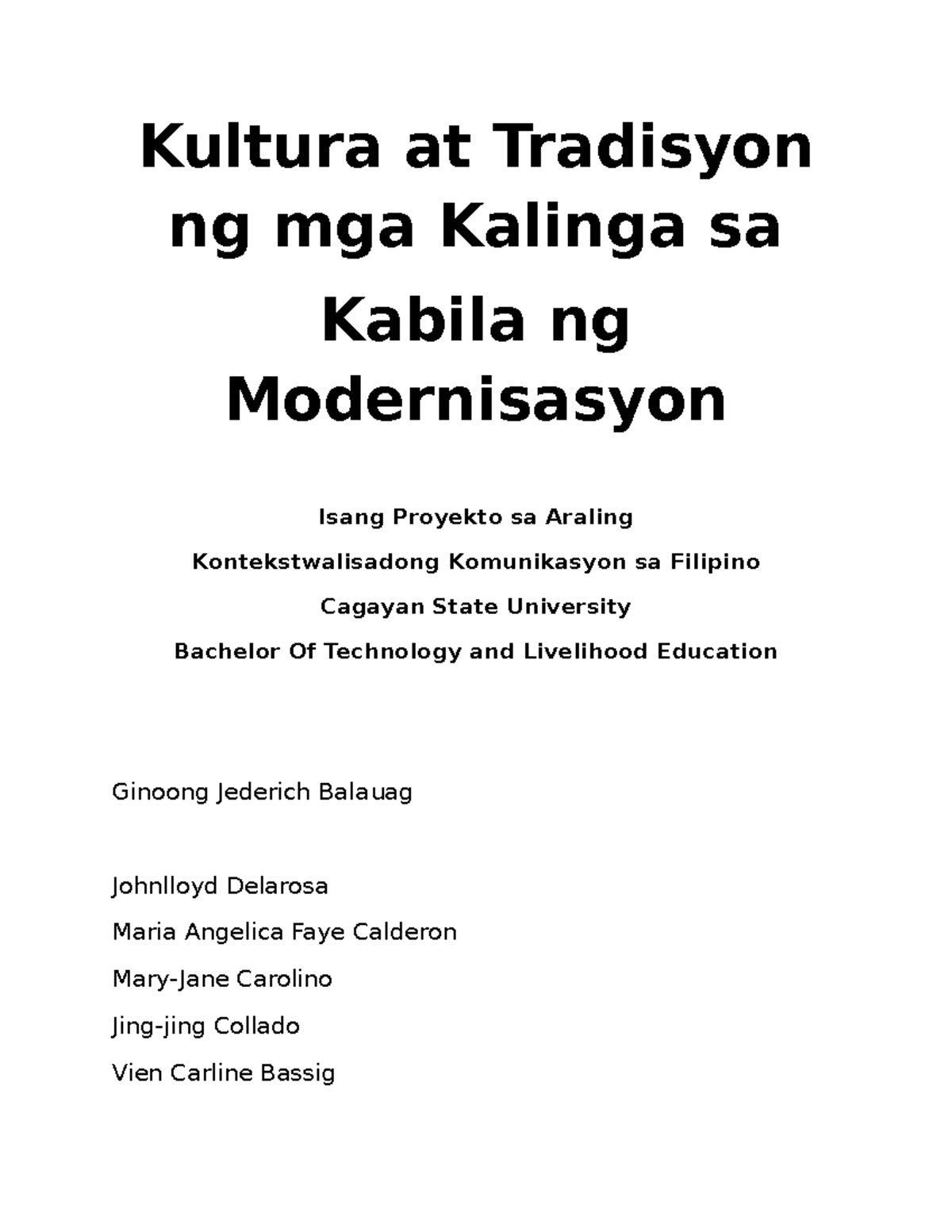 Paggamit Ng Wika Sa Panahon Ng Modernisasyon At Tradisyon Restaurant
