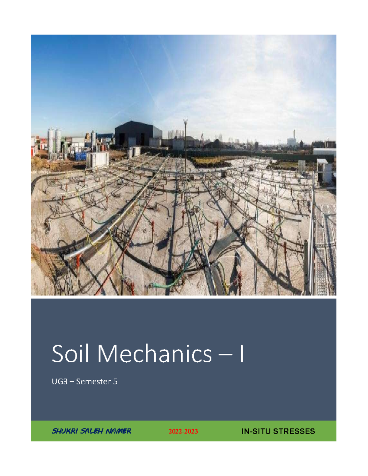 KOU20243 08 - chapter 1 of soil mechanic study of soil and its properties in civil engineering ...