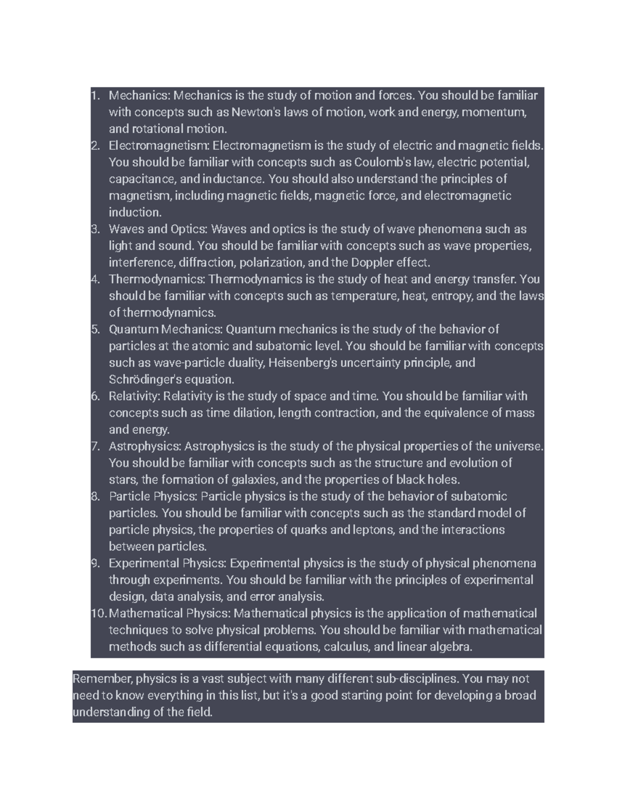 Physics Study Guide - Mechanics: Mechanics is the study of motion and ...