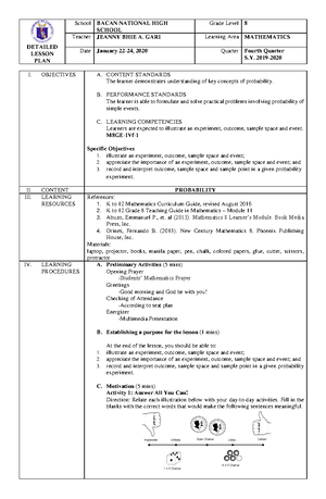 Lesson-Plan - A Daily Lesson Plan for Mathematics 9 I. OBJECTIVES: At ...