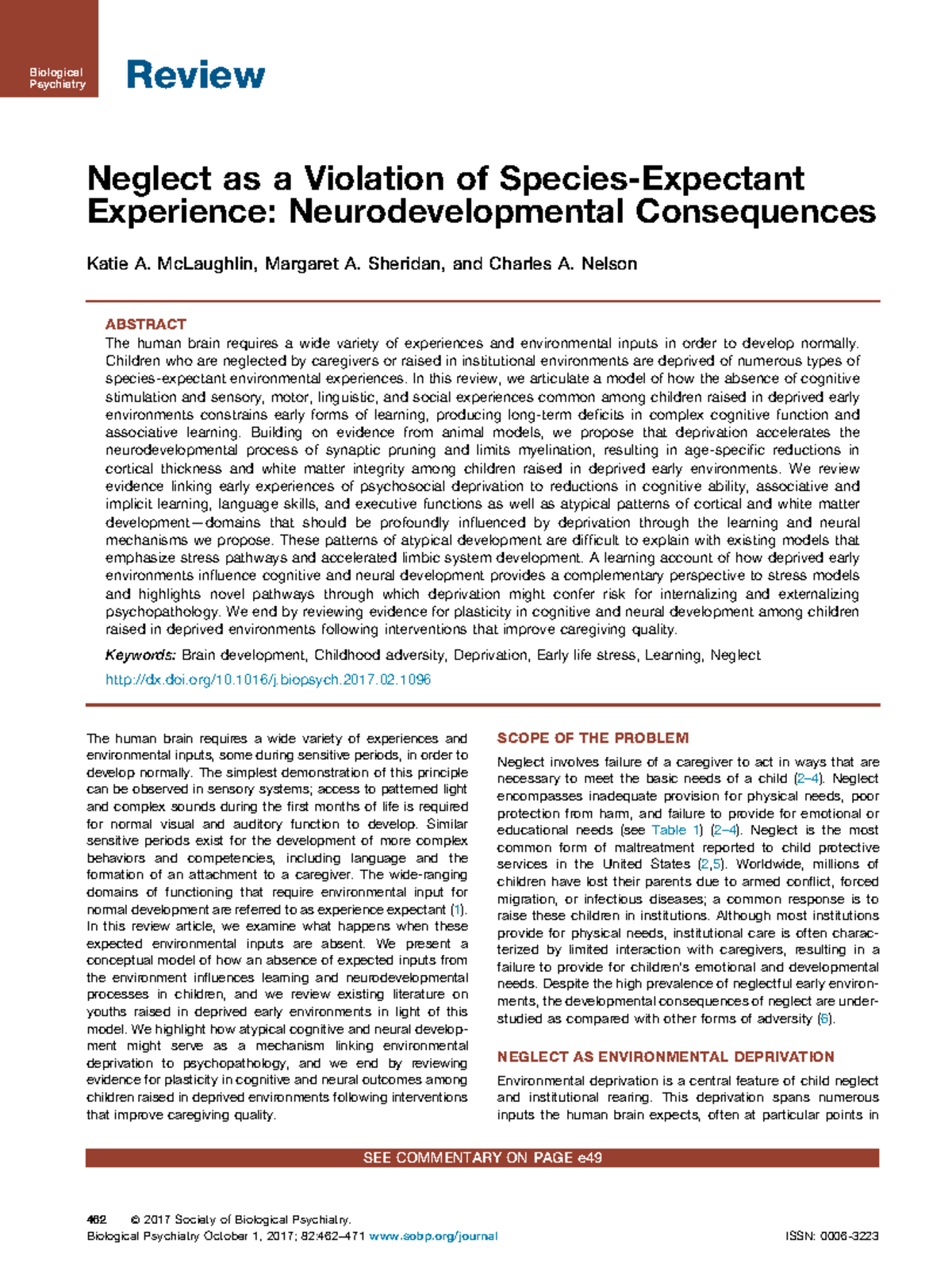 Control 9 - Mclaughlin - Neglect as a - Review Neglect as a Violation ...