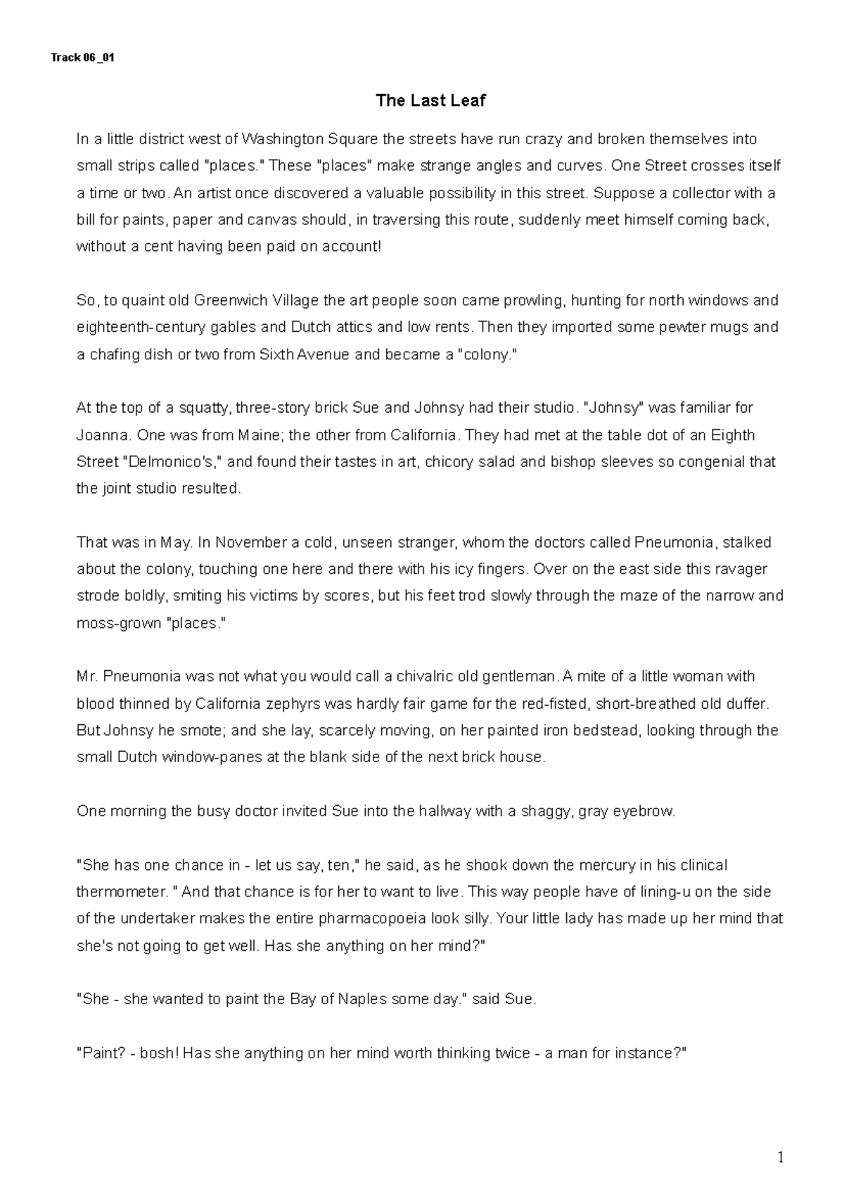 (2 в 1 на английском и русском языках) O.Henry - The Last Leaf-СиДиКом ...