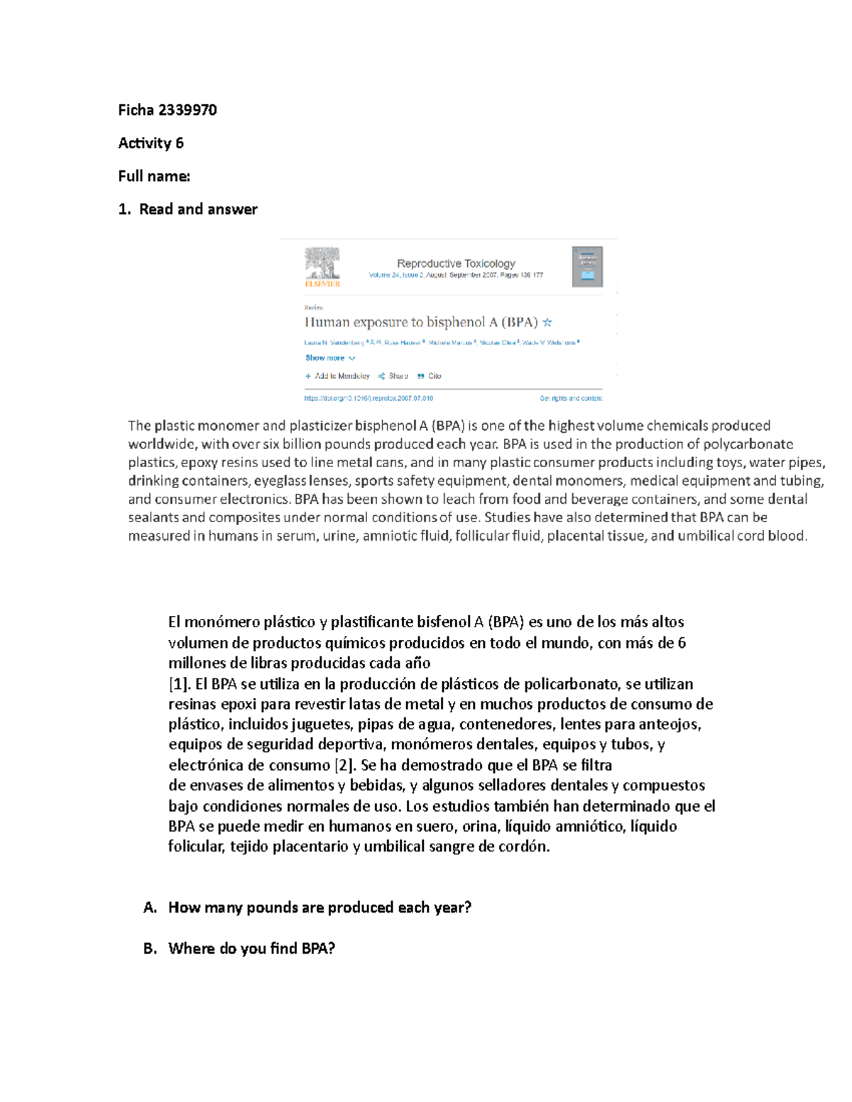 Activity 6 - 2339970 - ndjncjn n klj lj kljml kj mh h jkhjk hk hjk hk h ...