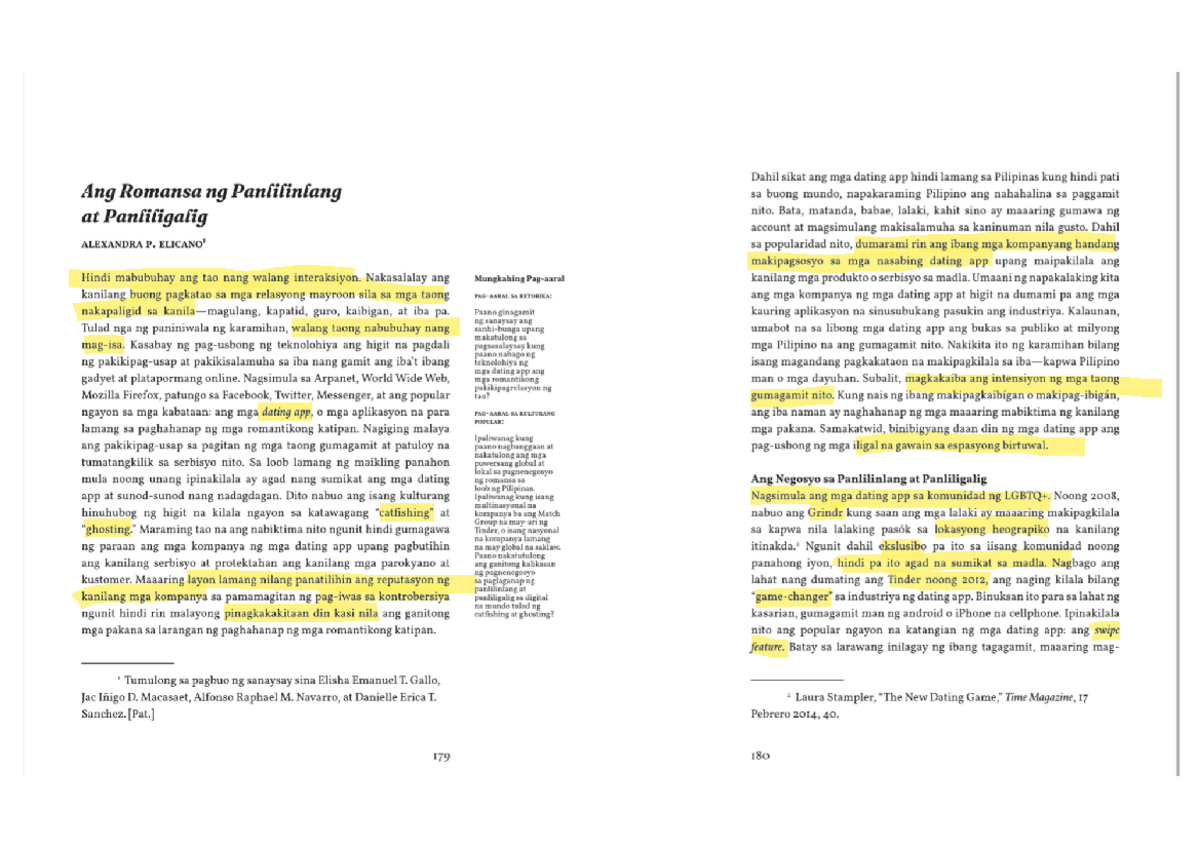 Ang Romansa ng Panlilinlang at Panliligalig - Malayuning Komunikasyon ...