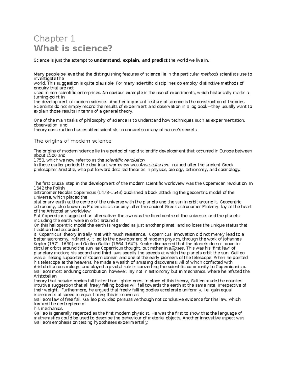 Philosophy Of Science A BIOL 189 Chapter 1 Chapter 1 What Is philosophy-of-science-a-biol-189-chapter-1-chapter-1-what-is