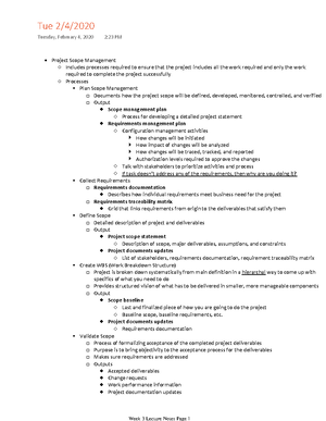 Chapter 1 Project Management Notes - Warning: TT: undefined function ...