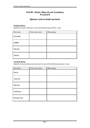 Leornian map exercises prac 01(1)(1) - THE GEOLOGICAL MAP OF THE ISLAND ...