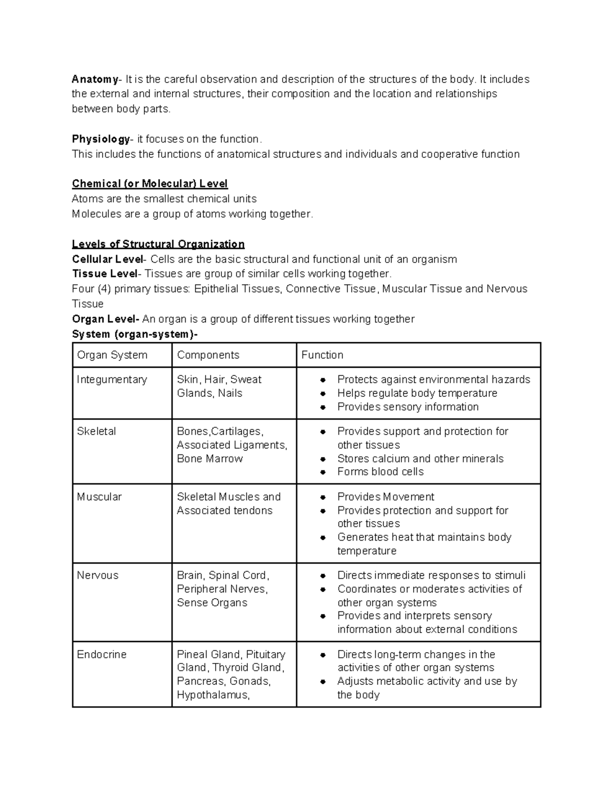Human Anatomy and Physiology - Anatomy - It is the careful observation ...