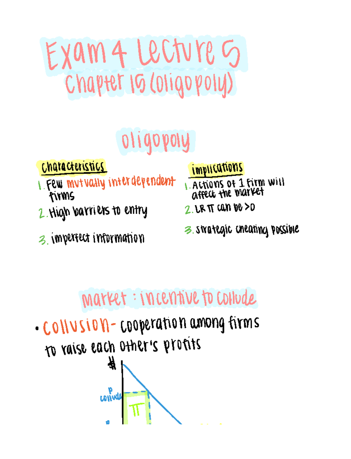 Exam 4 Lecture 5 - Exam 4 Lectures chapter 15 oligopoly oligopoly 11118,11ftinterdependent ...