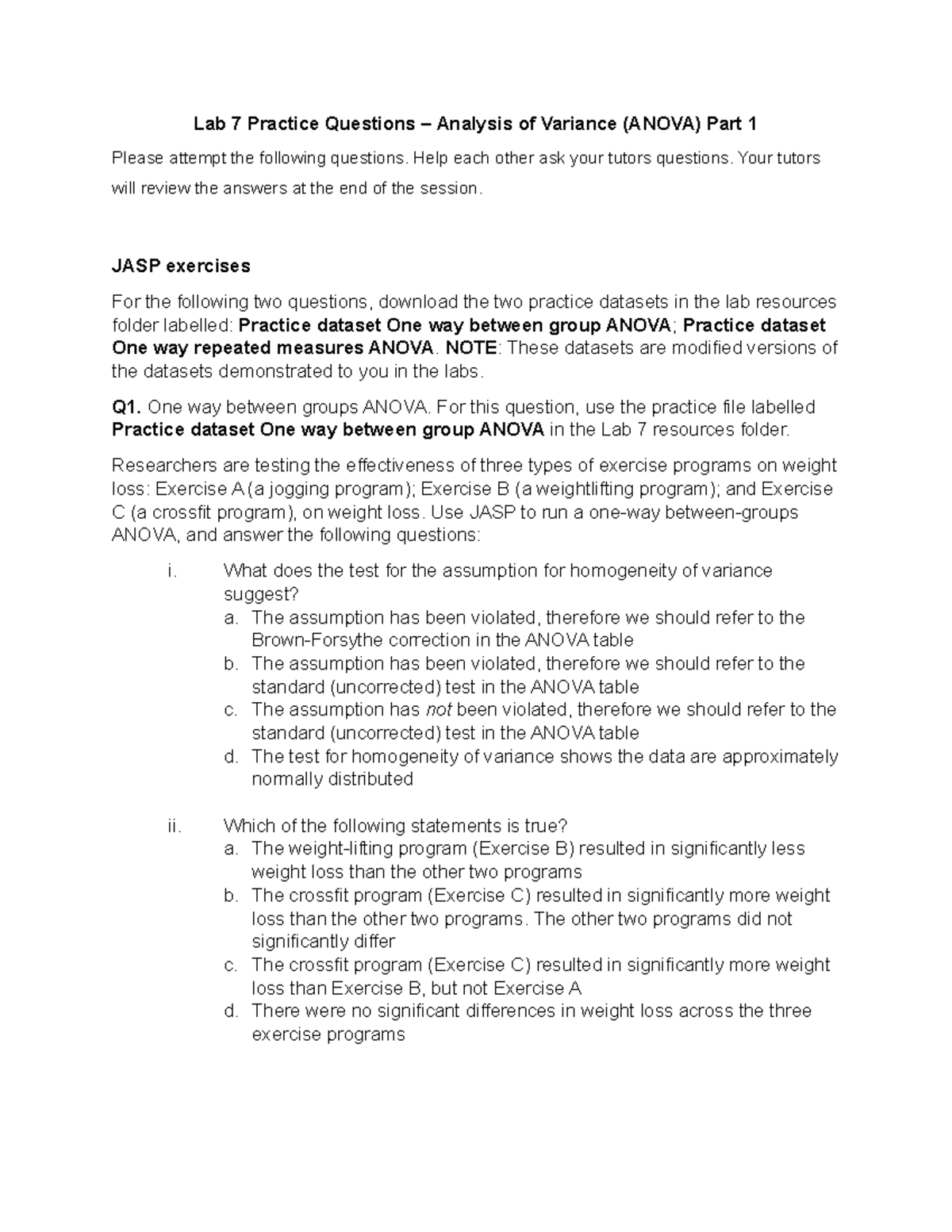 2023 Lab 7 practice questions - Lab 7 Practice Questions – Analysis of ...