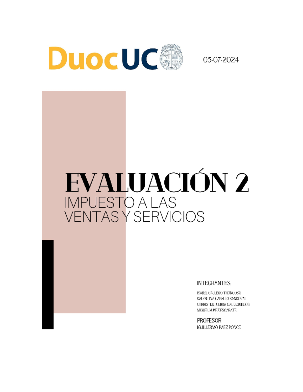 Informe impto a las ventas y servicios - Índice Datos adicionales Se ...