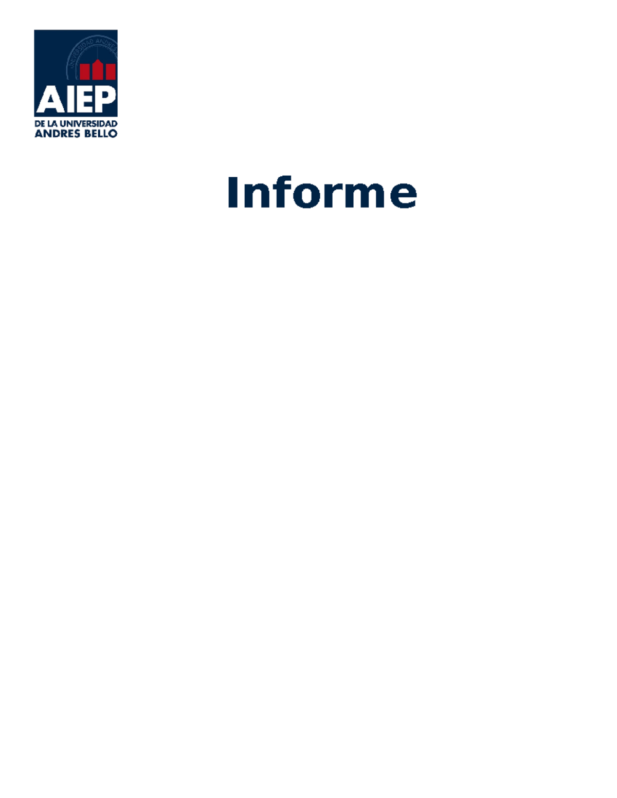 Informe Semana 2 - Informe Nombre del estudiante: Nombre del módulo ...