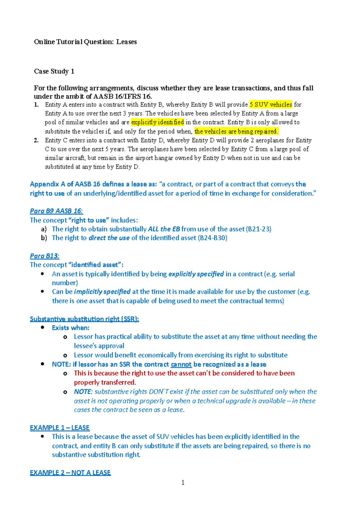 Online Tutorial 3 Solutions - Leases - Online Tutorial Question: Leases ...