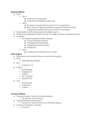 Unit 1 Lab Exam Study Guide - HLSC-N160 A&P II Unit 1 Lab Exam Study ...