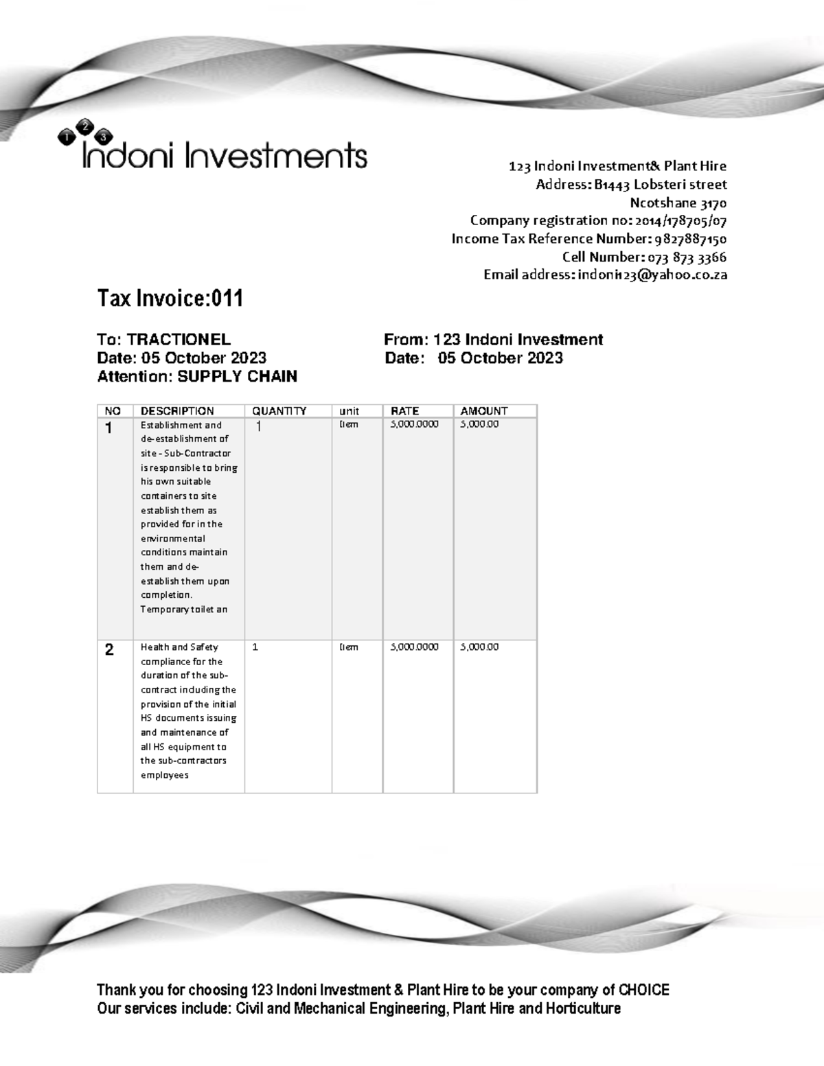 Qoutation ndoni - Gggg hung hh - Address: B1443 Lobsteri street ...