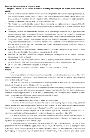 Assessment Process - ASSESSMENT PROCESS FINAL ASSESSMENT NOTICE BIR ...