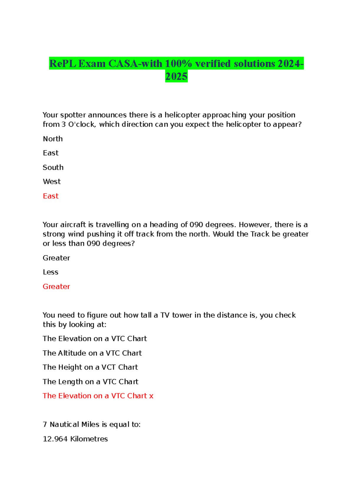 Re PL Exam CASA-with 100% verified solutions 2024-2025 - However, there ...