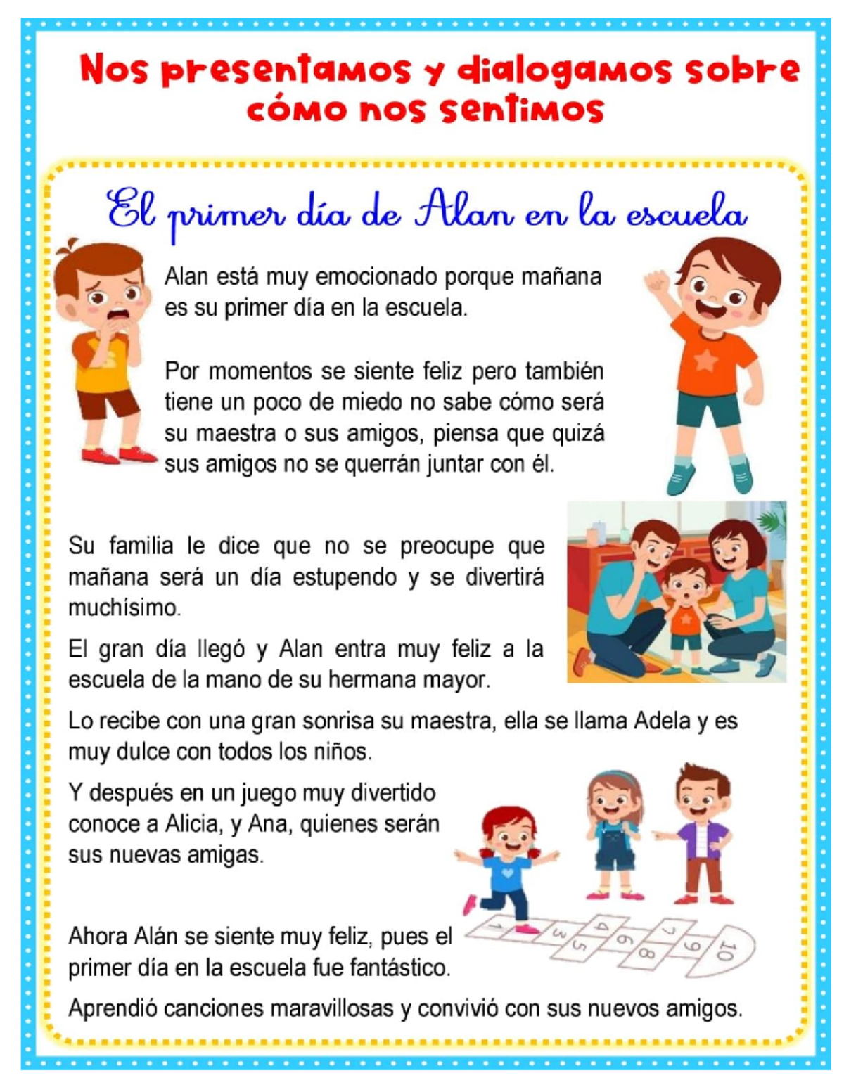 Lectura para primer dia de clases - comunicación - Studocu