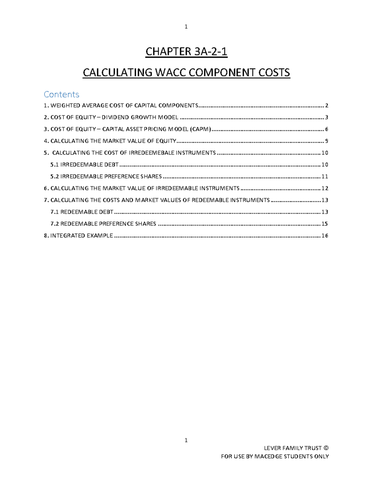 WACC - Good Summary to use - Principles of Managerial Finance - LEVER ...