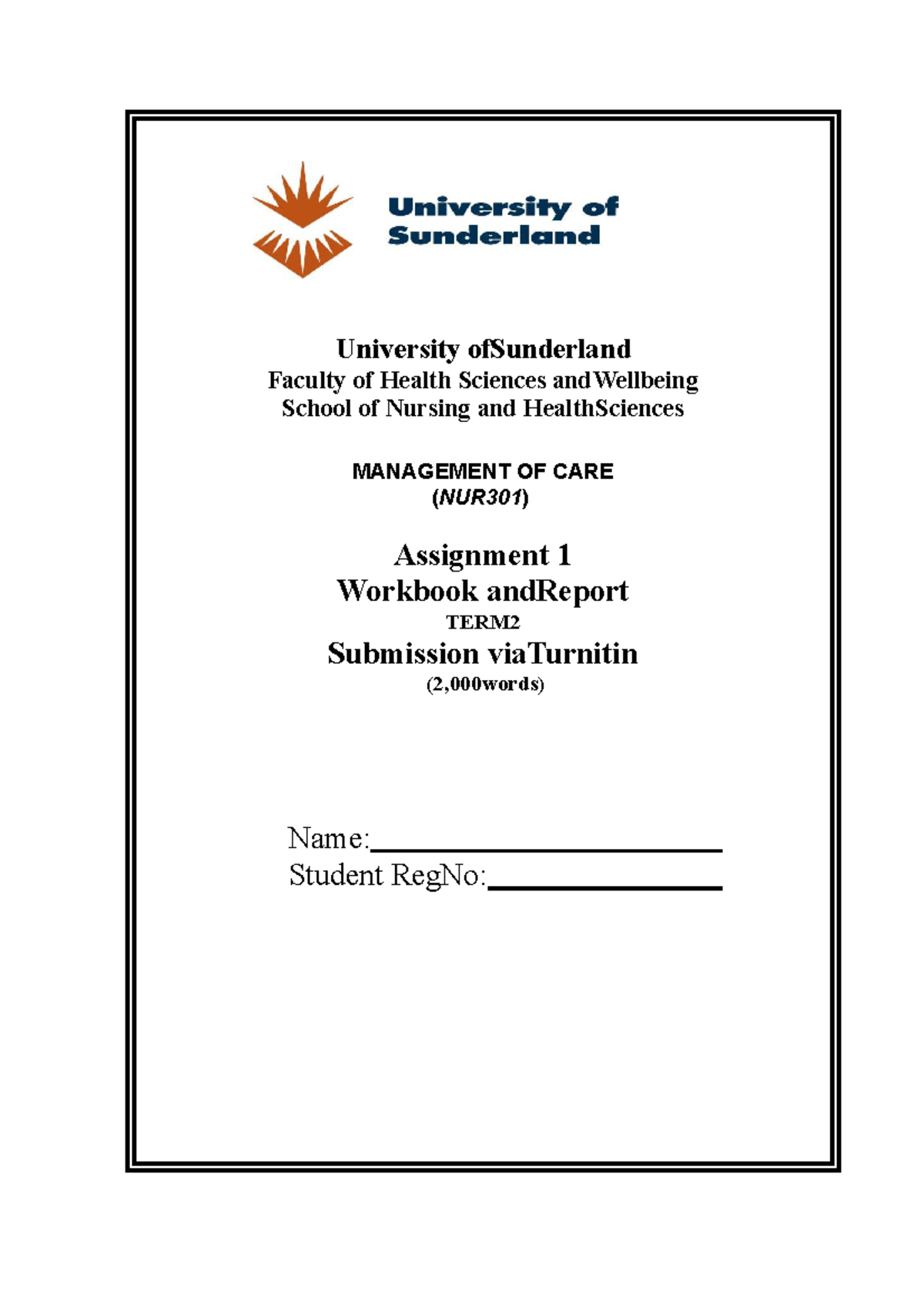 NUR 301 (Assignment Element of research in Nursing) - University ...